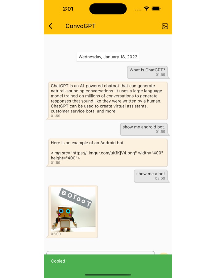 ConvoGPT - Flutter ChatGPT Mobile App by EZMatrix | CodeCanyon